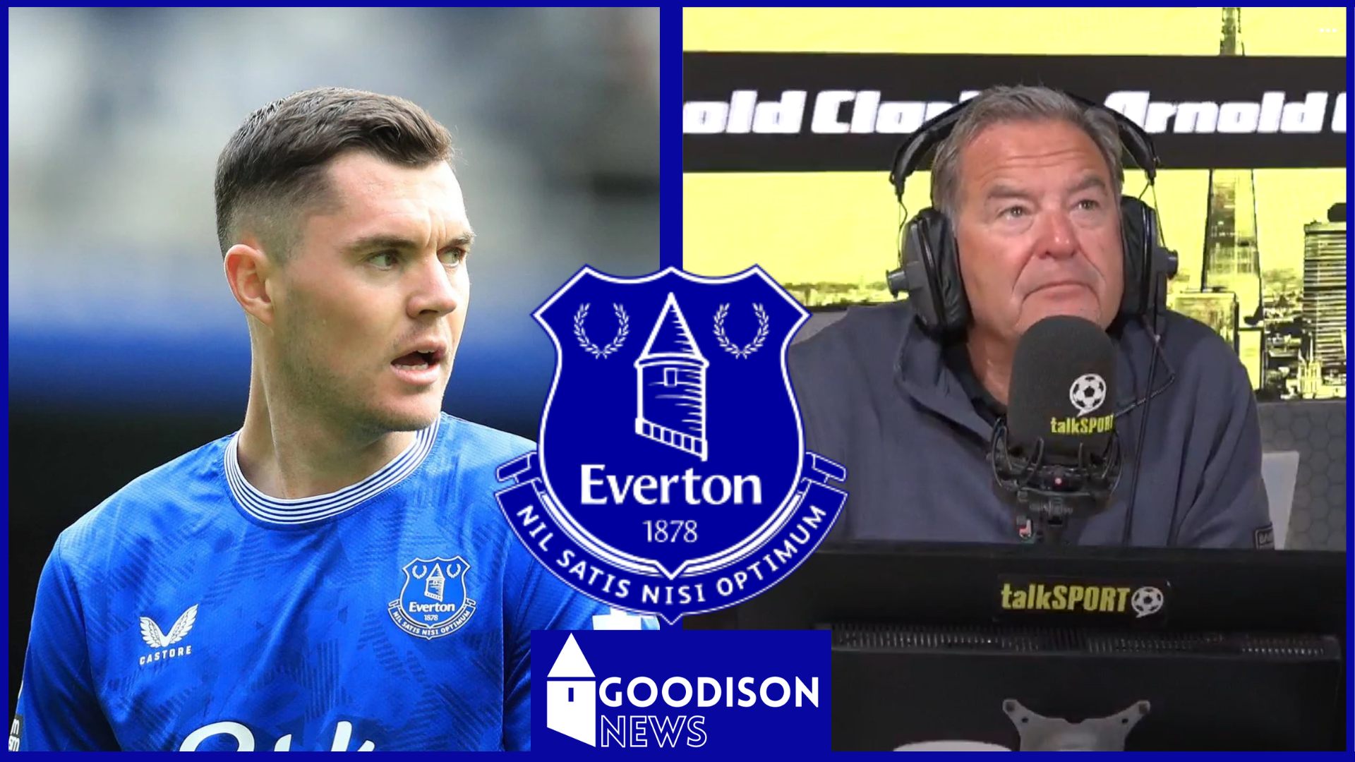 Jeff Stelling hails Michael Keane after Everton talk live on air