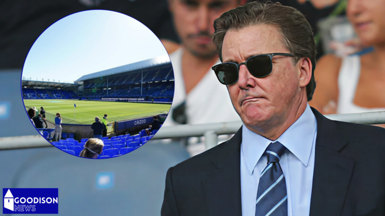 Marc Watts addresses Everton staff as TFG commission Goodison Park move