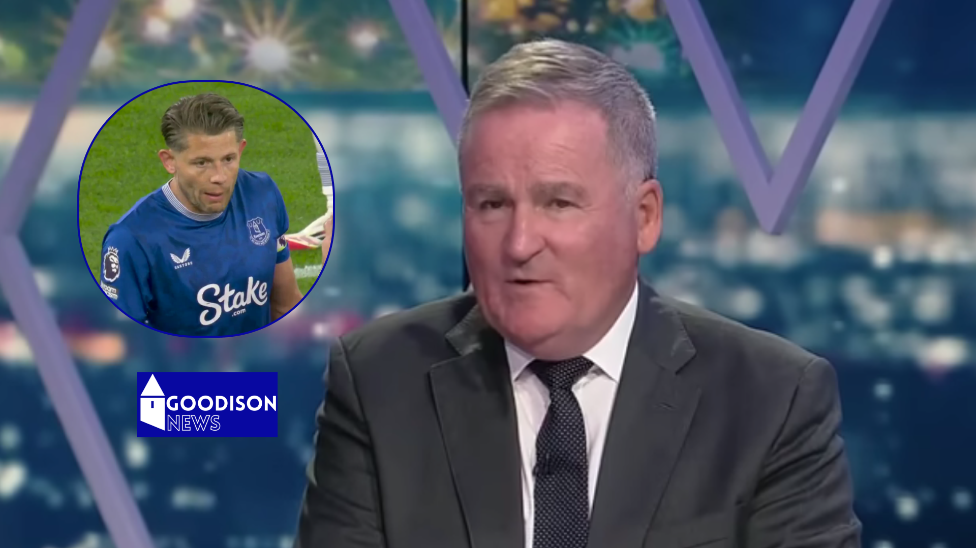 Richard Keys winces as Andy Gray reacts to Everton controversial ...