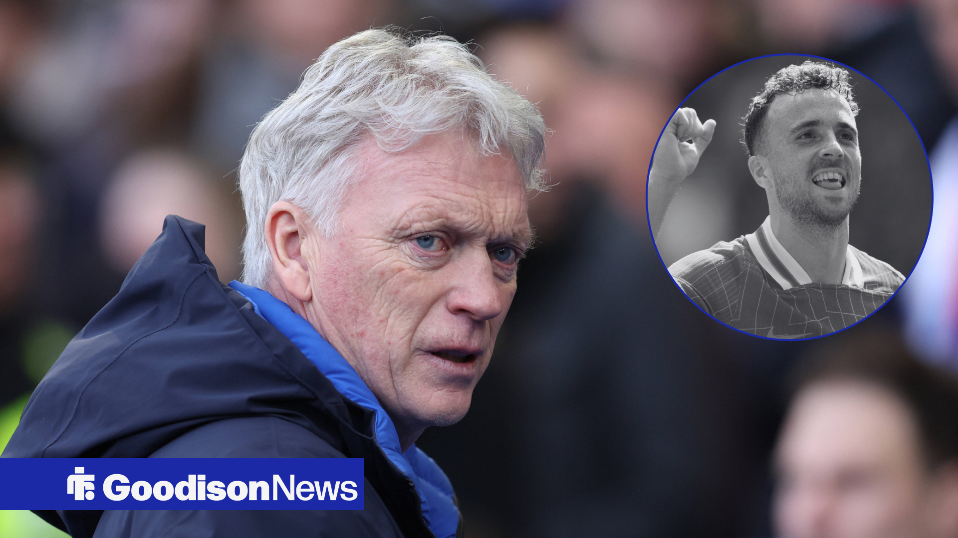 Everton boss David Moyes pays respects to Diogo Jota at Anfield