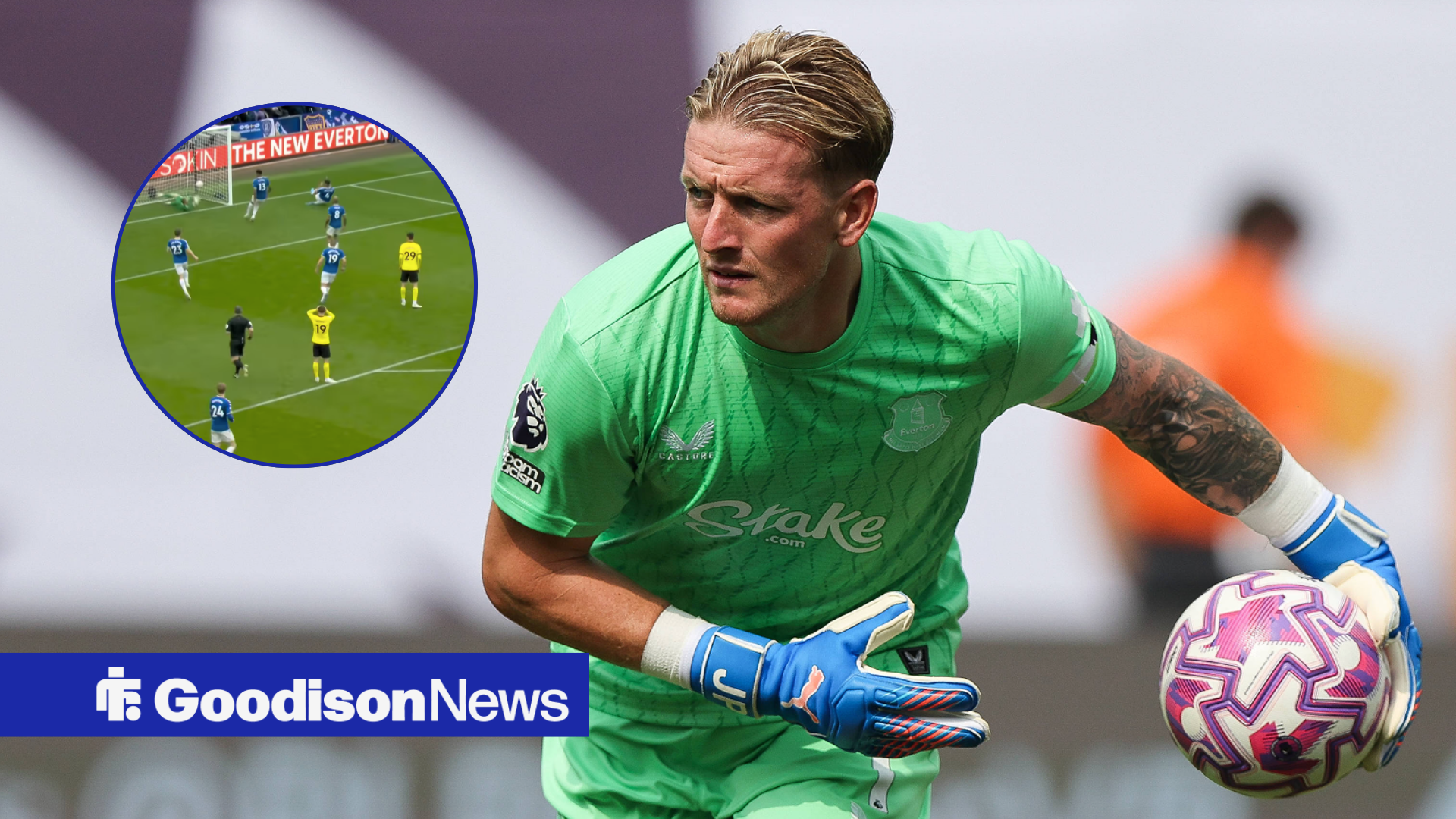 Jordan Pickford's best moments for Everton as contract news emerges